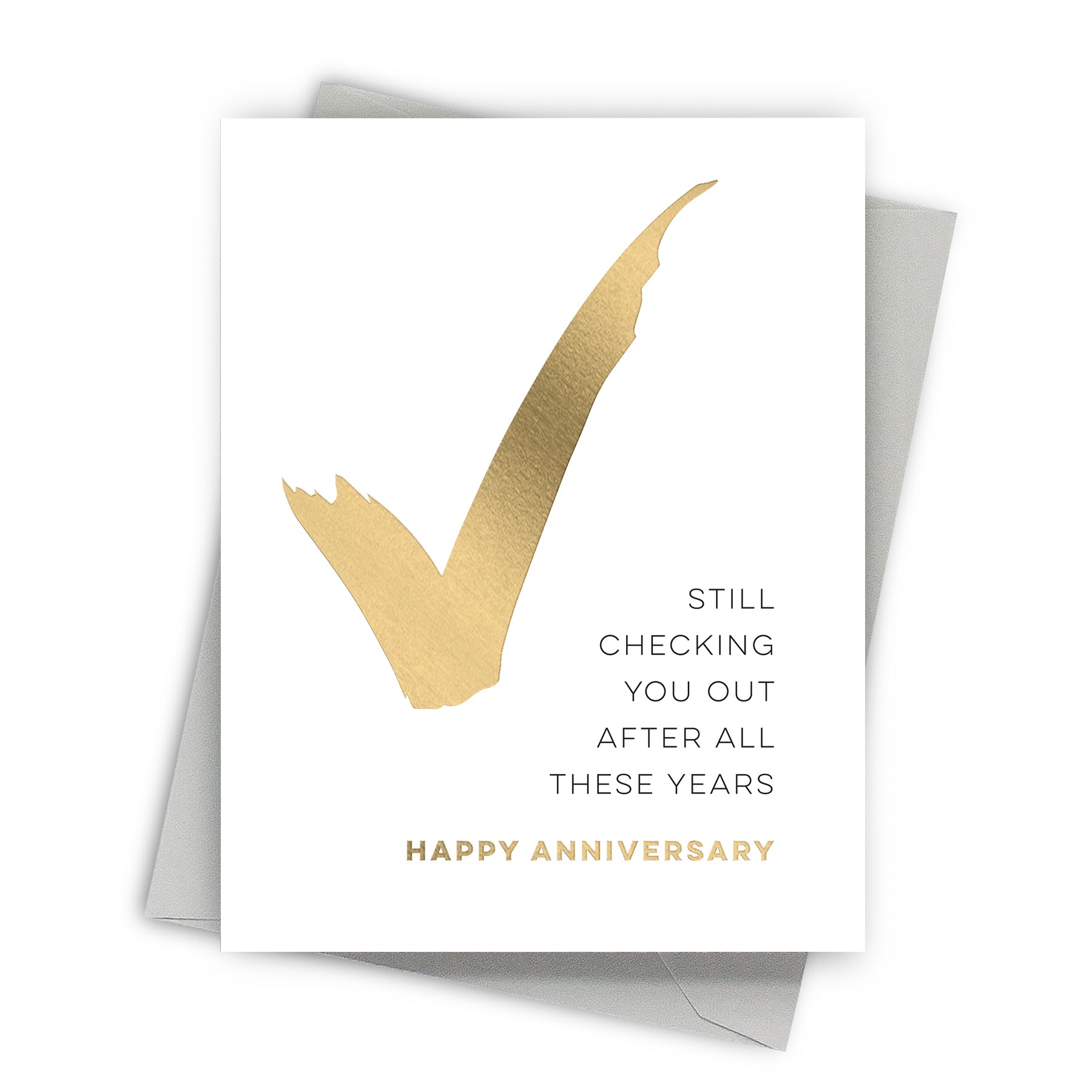 Checking You Out Anniversary Card