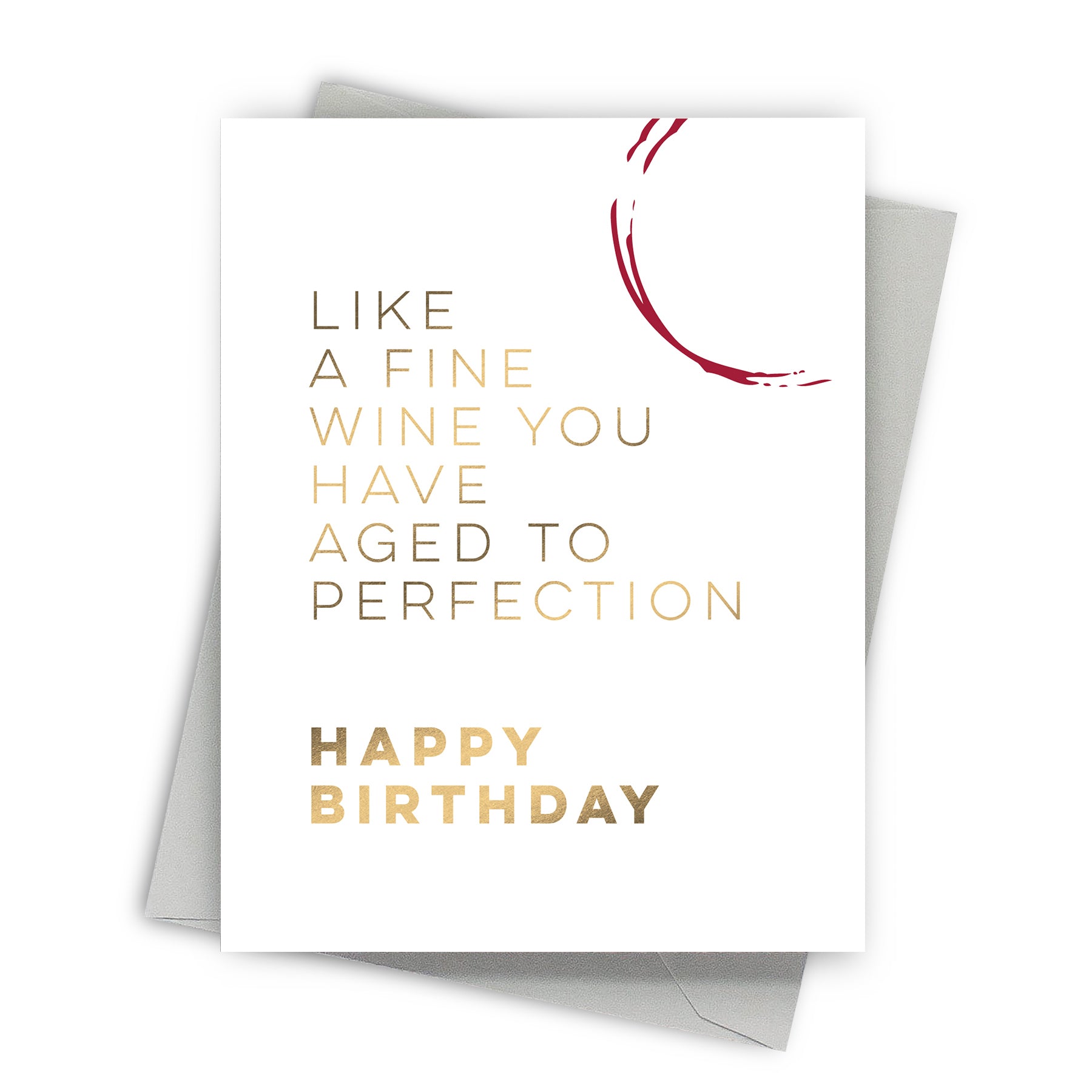 Perfectly Aged Birthday Card