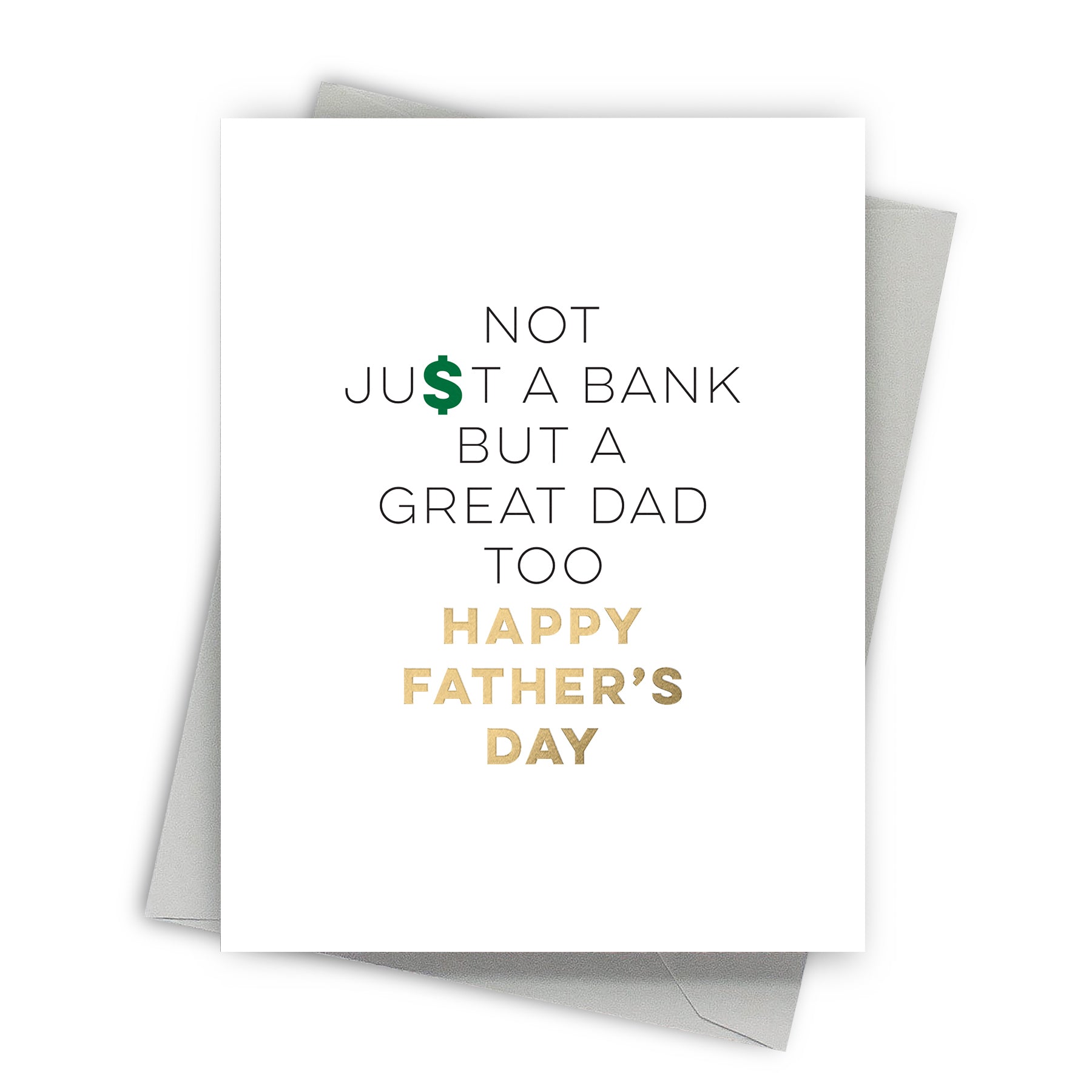 Bank Of Dad Father's Day Card