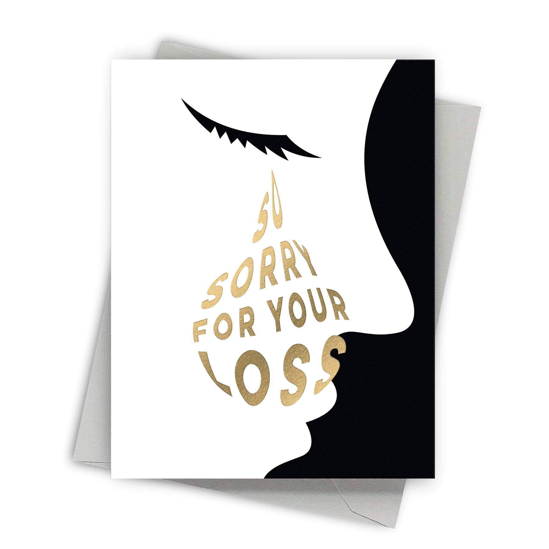 Big Tear Sympathy Card